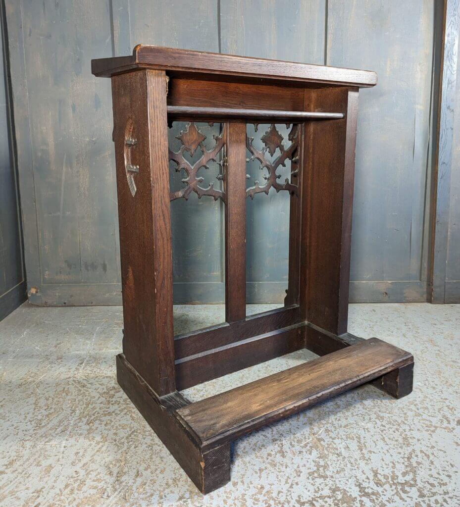 Very Large Antique Oak Gothic Kneeler Prayer Desk Prie Dieu SALE ...