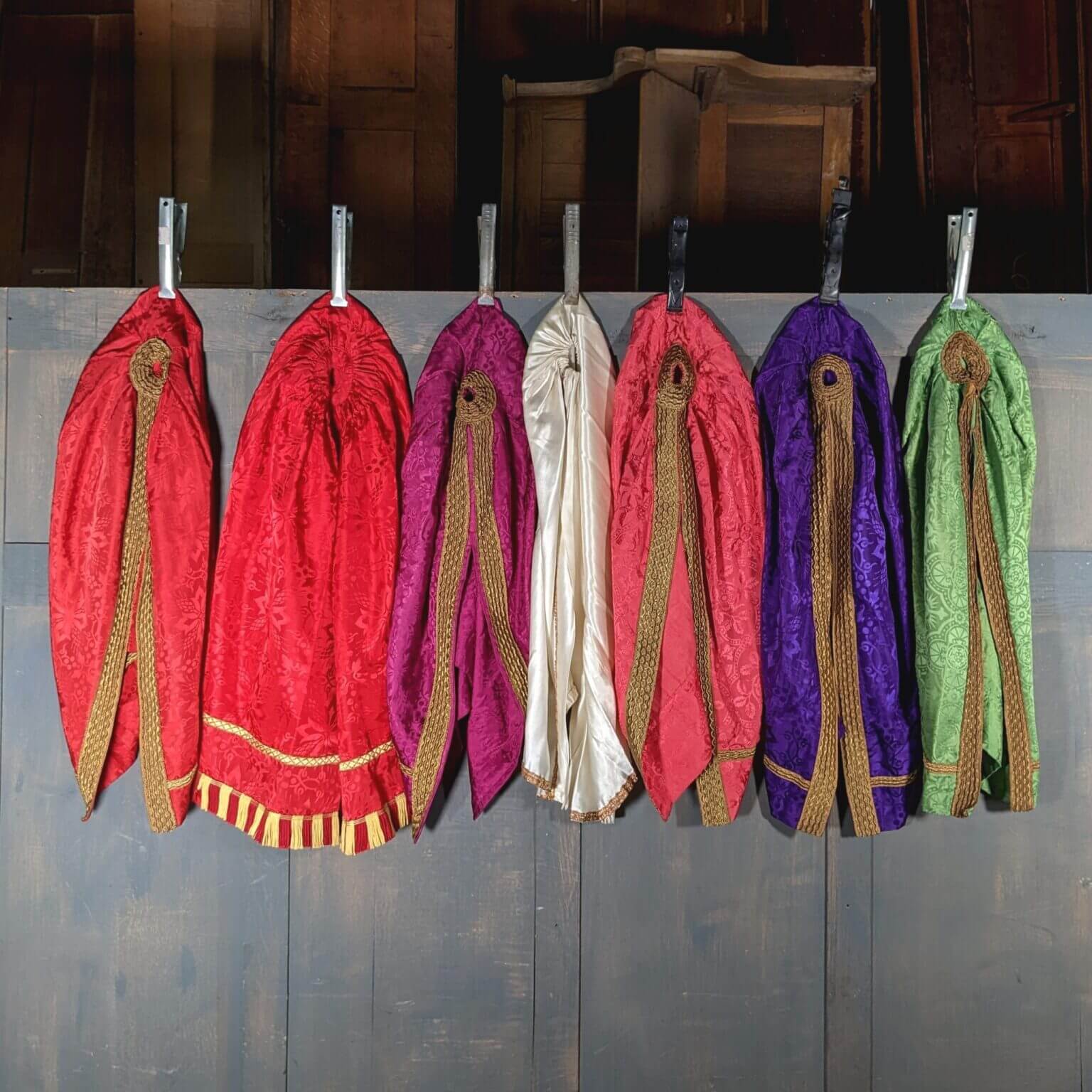 Set of Seven Vintage Tabernacle Covers in Various Colours (SOLD ...