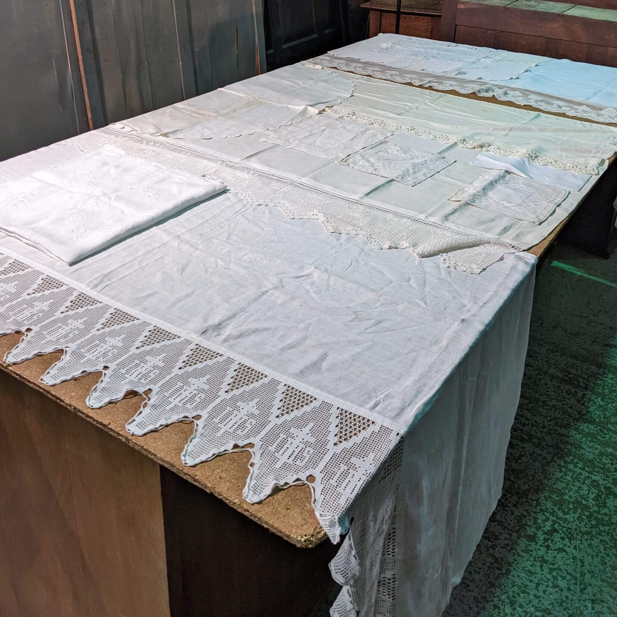 Big Bumper Pack of Altar Cloths Frontals & White Cotton Lacework (SOLD ...