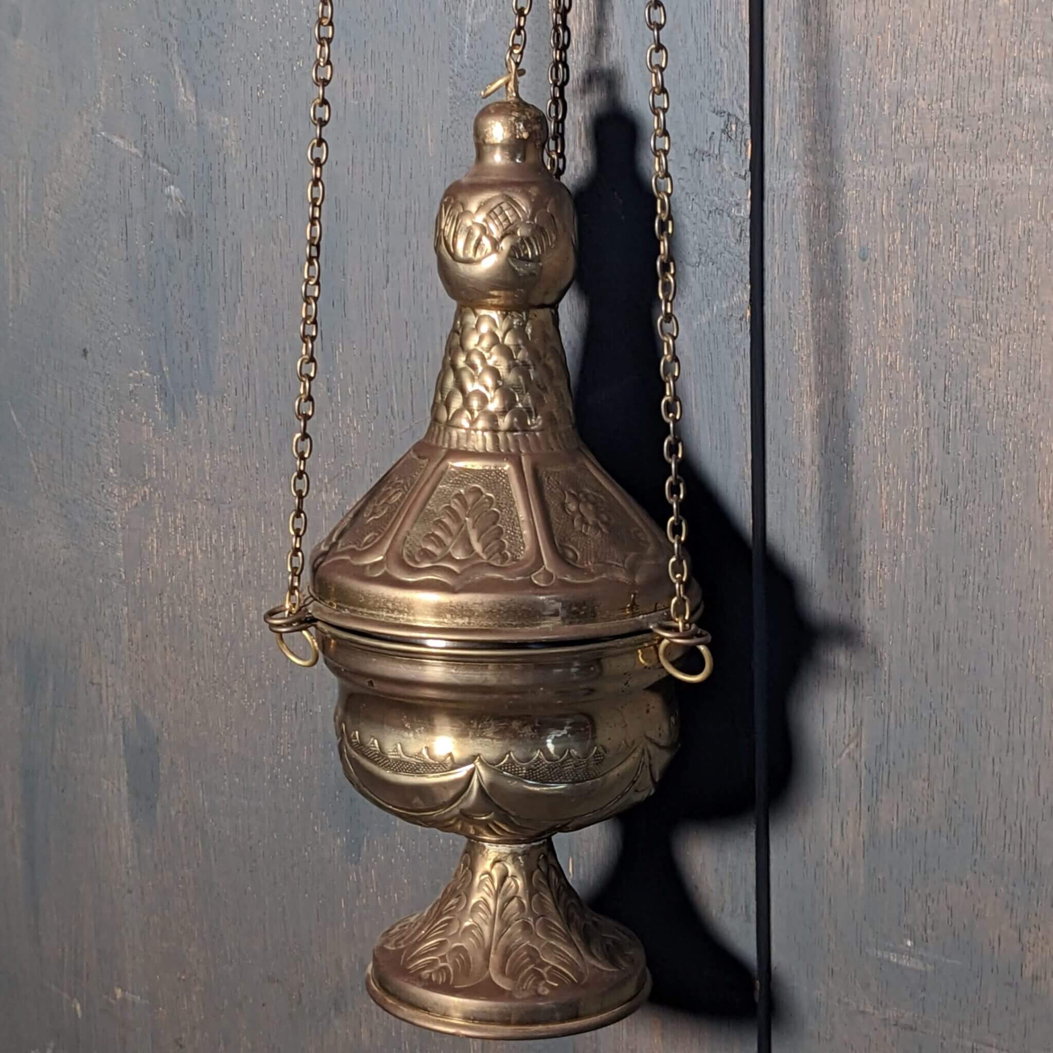 Conical Top Censer Thurible Incense Burner with Cupola (SOLD) - Antique ...