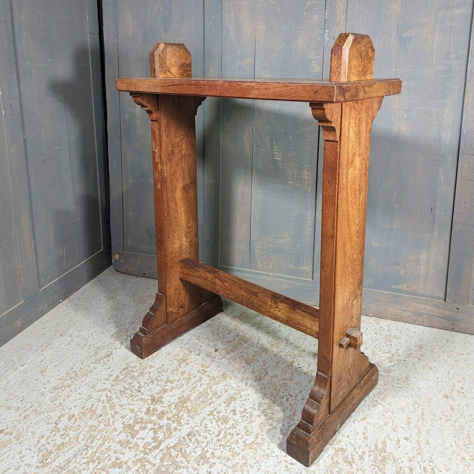 Interestingly Designed & Very Heavy Oak 1920's Vintage Credence Table ...