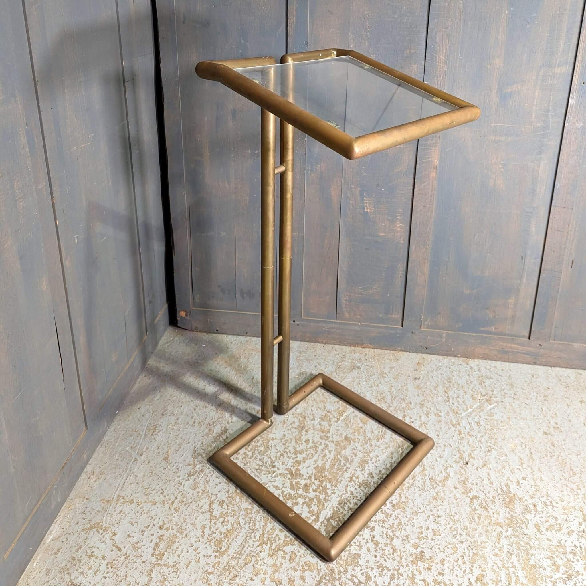 Modernist 1980's Brass & Perspex Ambo Church Reading Desk Lectern (SOLD ...