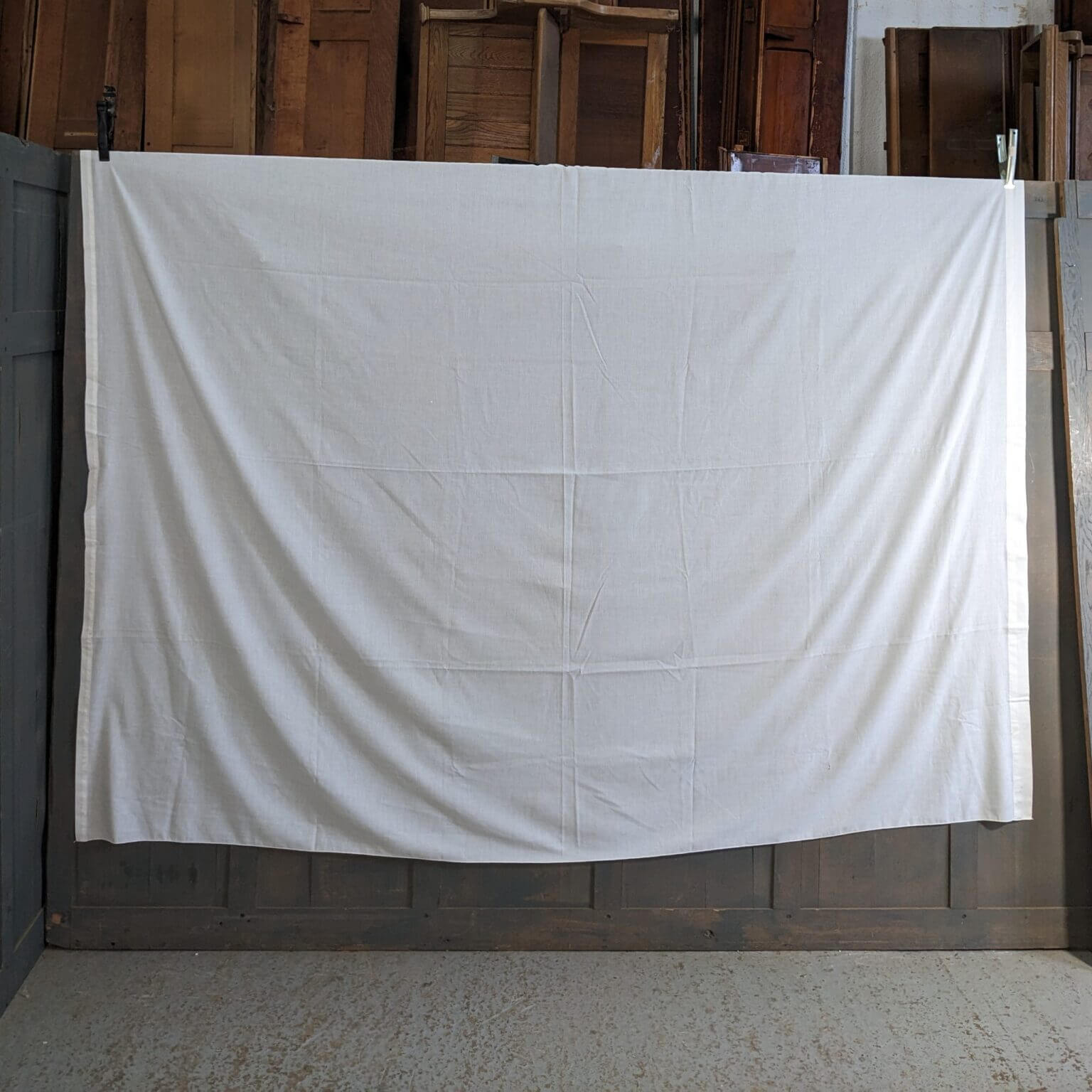 Large Plain White Linen Altar Cloth Covering (SOLD) - Antique Church ...