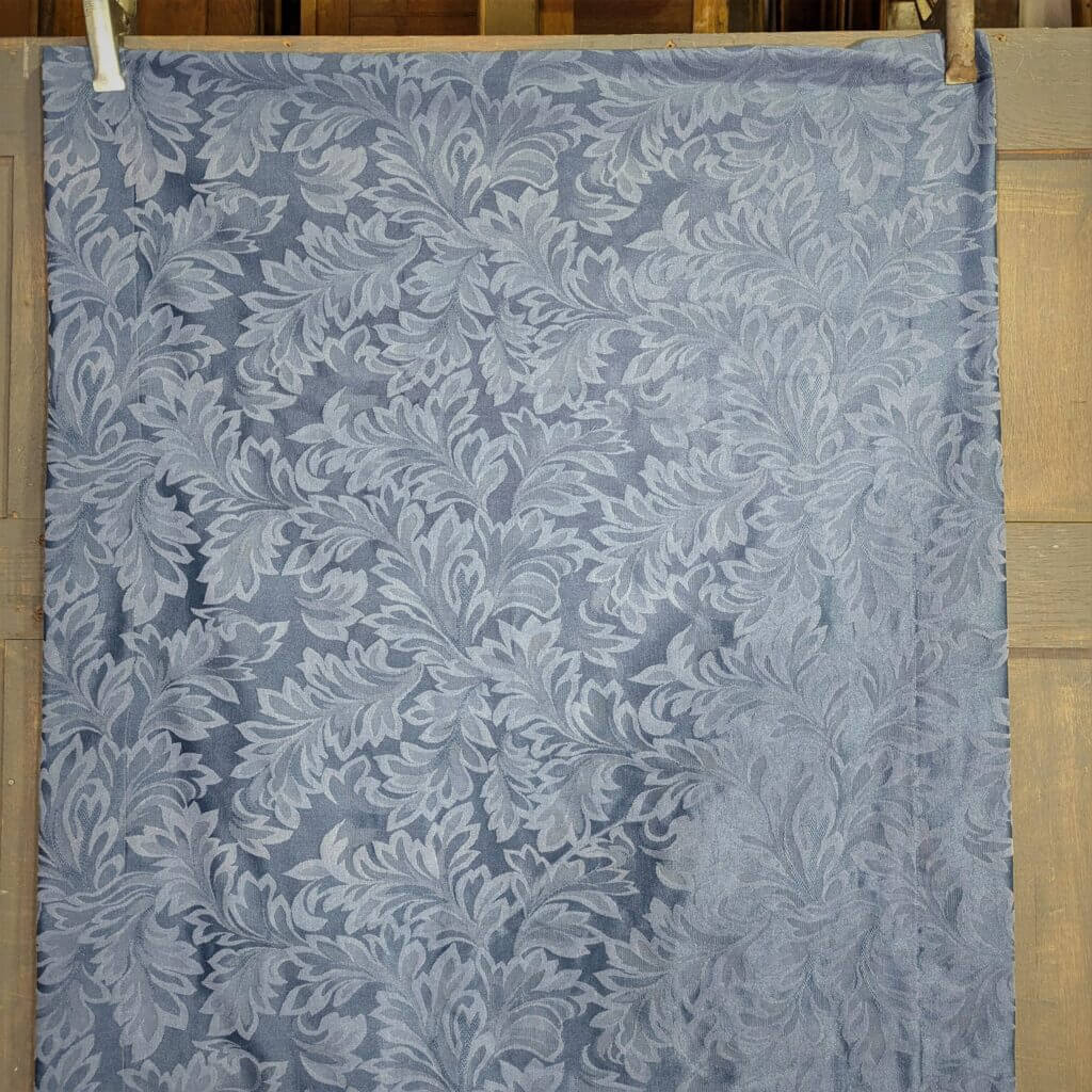 Long Vintage Blue Silk Damask Altar Covering (SOLD) - Antique Church ...