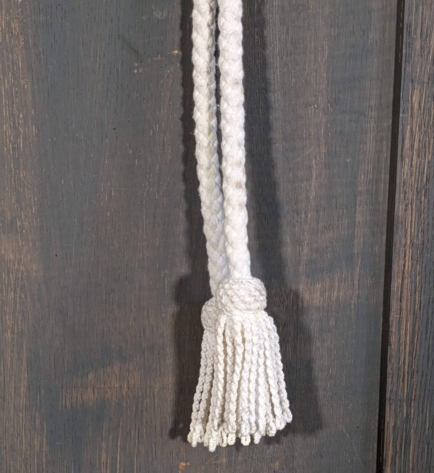 White Cotton Cincture (SOLD) - Antique Church Furnishings