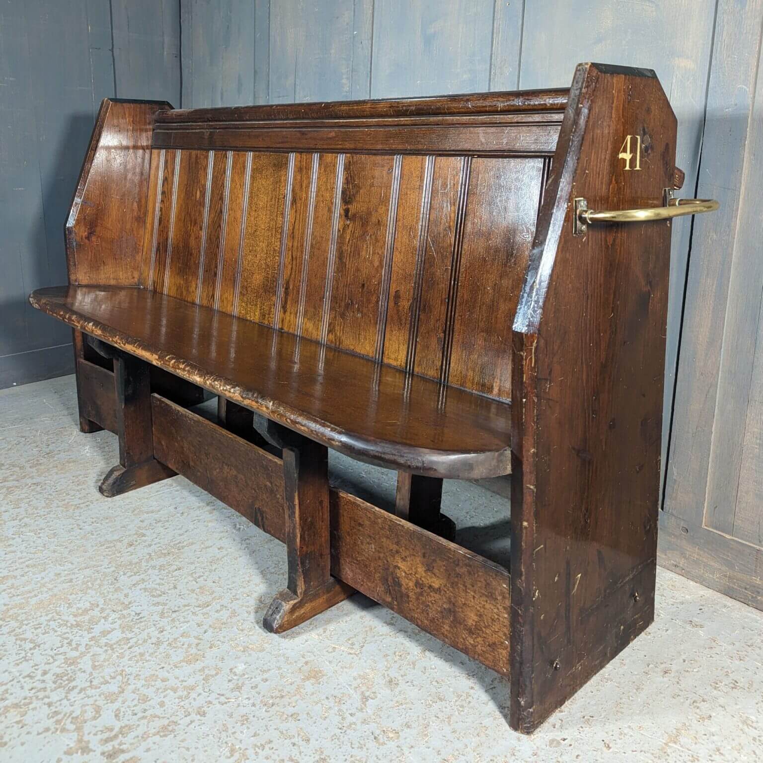 Scottish Antique Pine Church Pews Benches from Craigmailen United Free ...