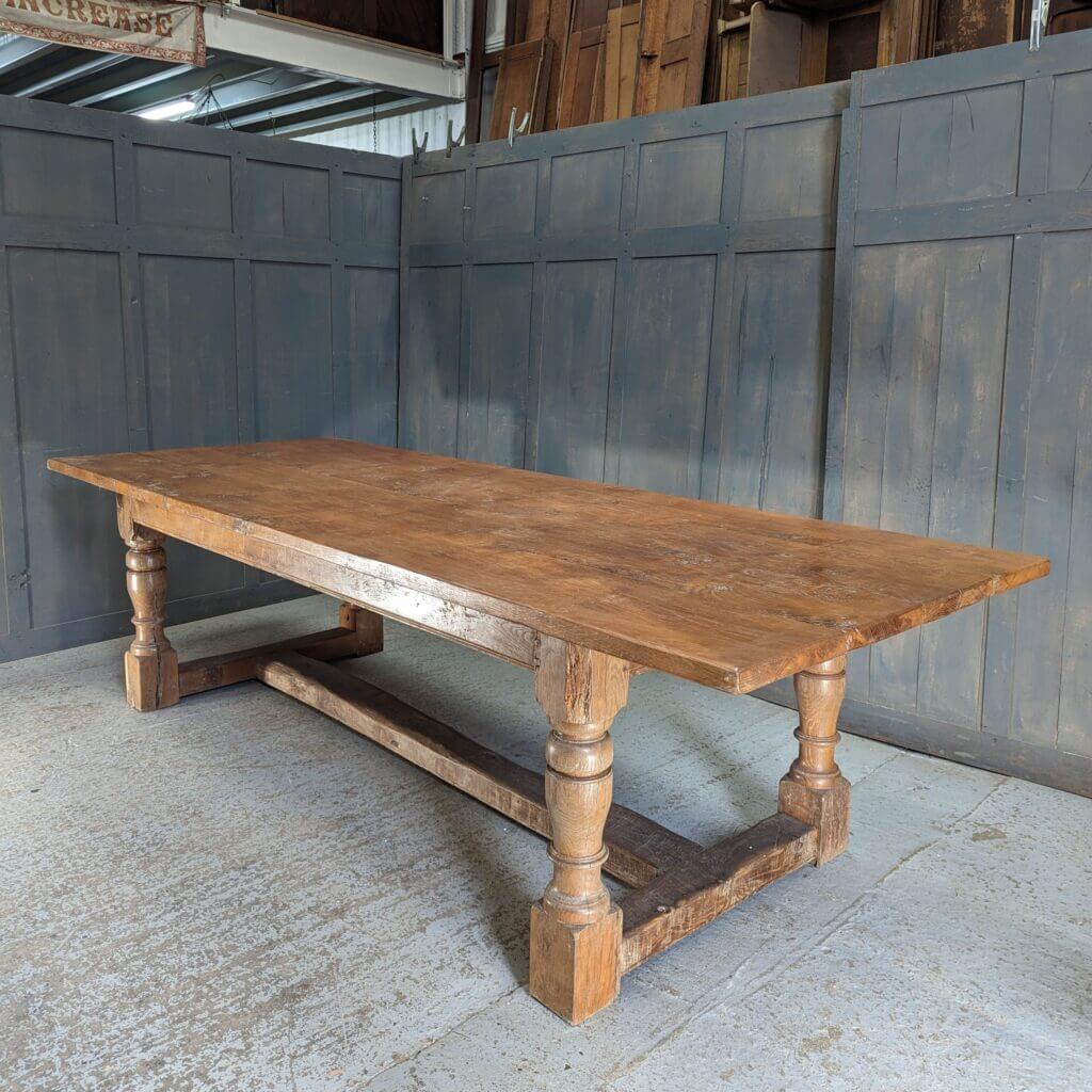 Outsize & Massive Solid Oak Refectory Four Plank Table (SOLD) - Antique ...