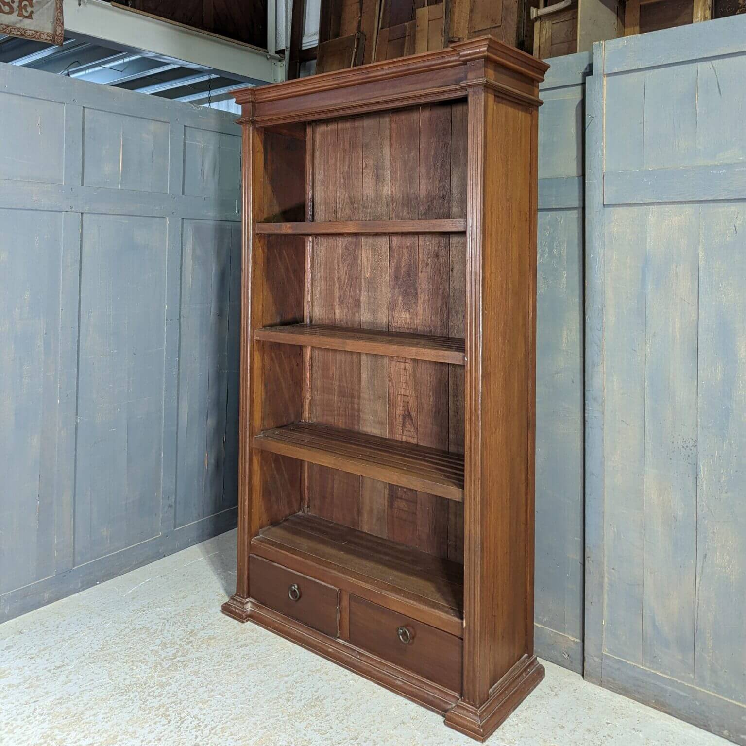 Simple Classic Design Heavy Hardwood Tall Bookcase with Drawers (SOLD ...