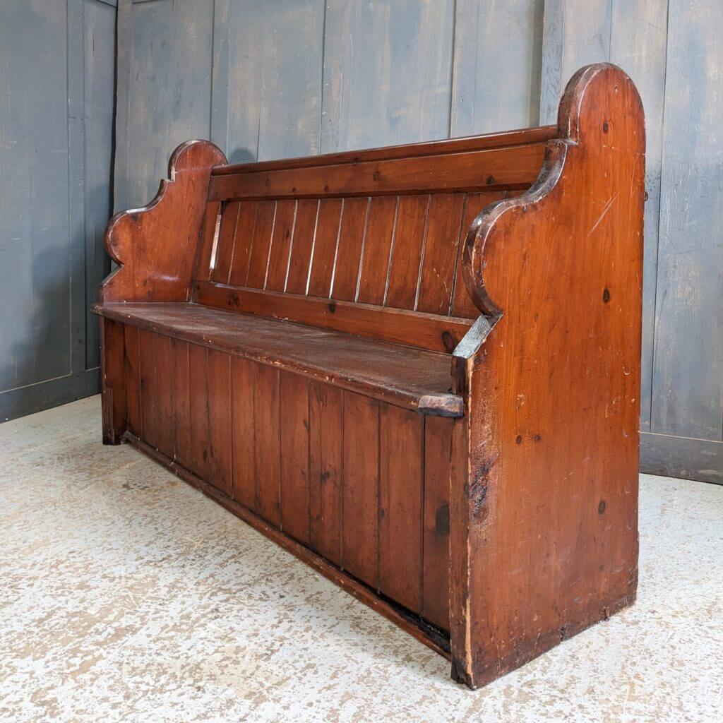 Wimbledon Bethel Chapel 19th Century Antique Pine Church Chapel Pew ...