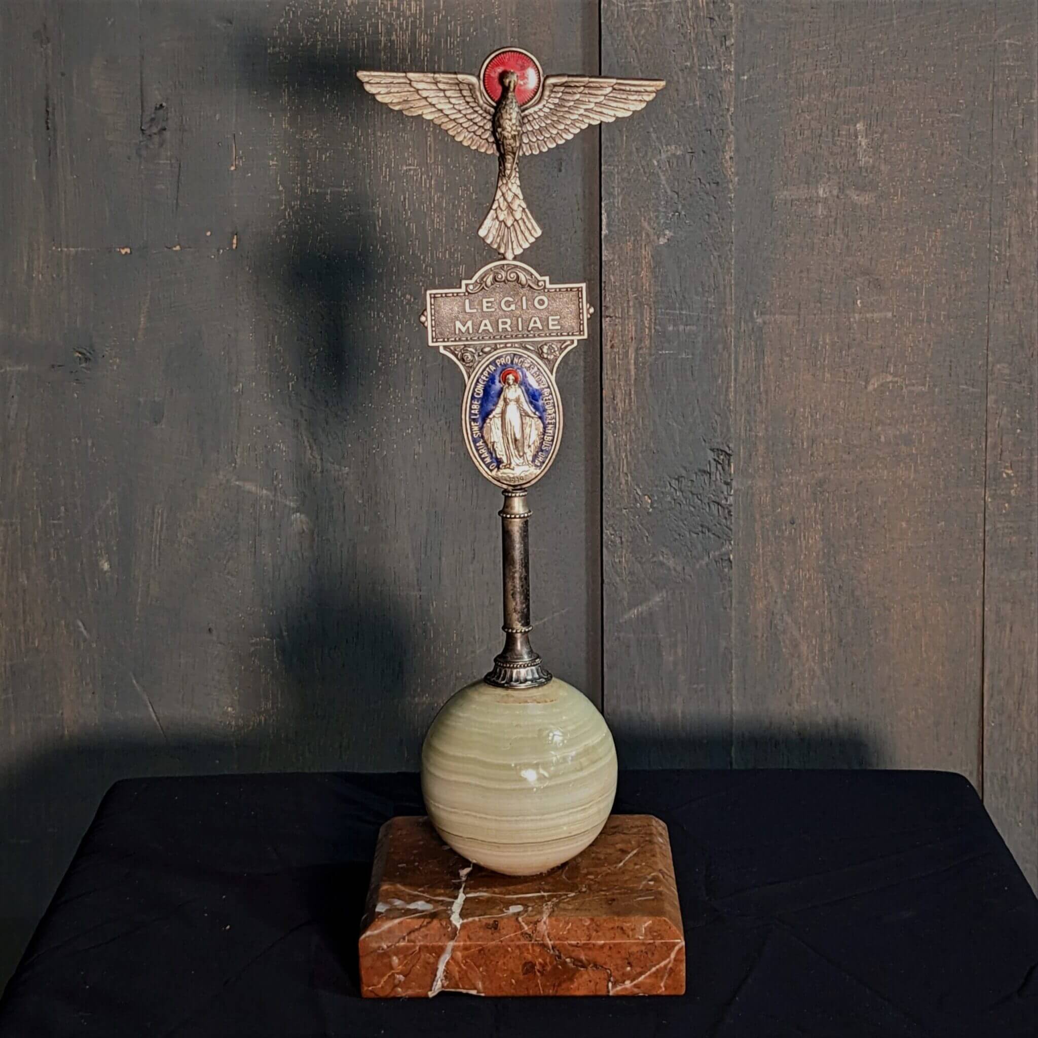 Legion of Mary 'Legio Mariae' Onyx & Marble Vexillum (SOLD) - Antique ...