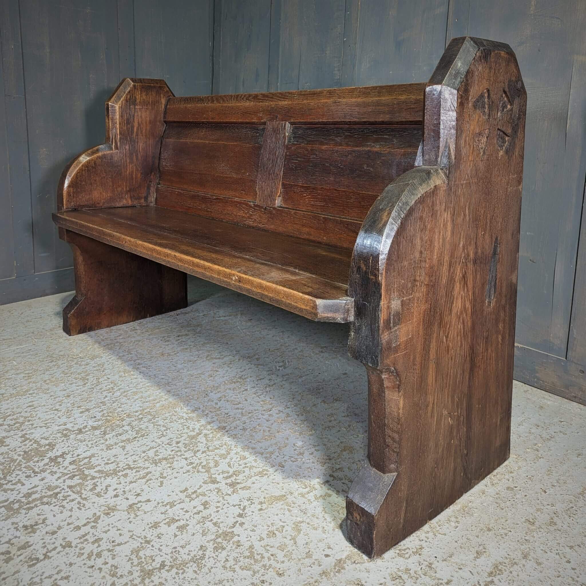 Heavy Steel & Decorative Deal 1970's Vintage Church Benches from ...