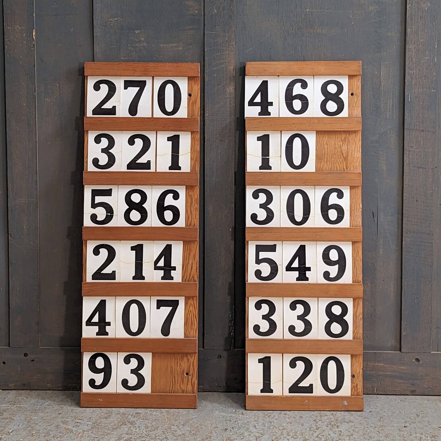 Hymn Boards, Psalm Boards & Numbers - Antique Church Furnishings