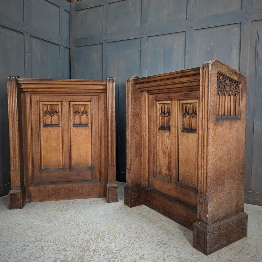 Heavy Antique Church Reading Desks Ambos from St Mary's Northop Hall