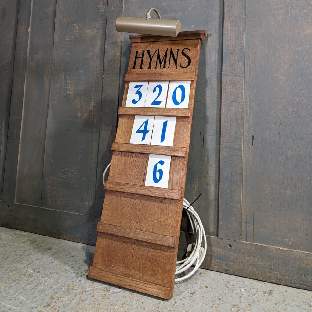 Hymn Boards, Psalm Boards & Numbers - Antique Church Furnishings