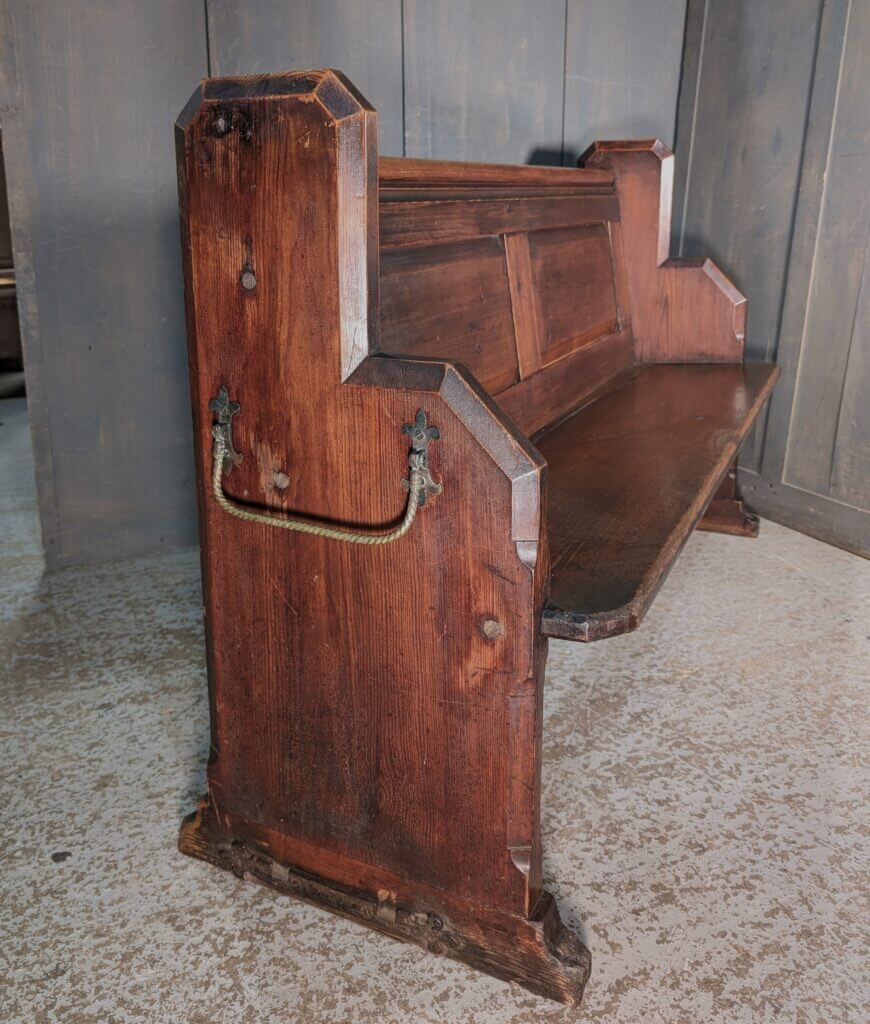 Panel Back Attractive Elbow End Victorian Church Pew Benches from ...