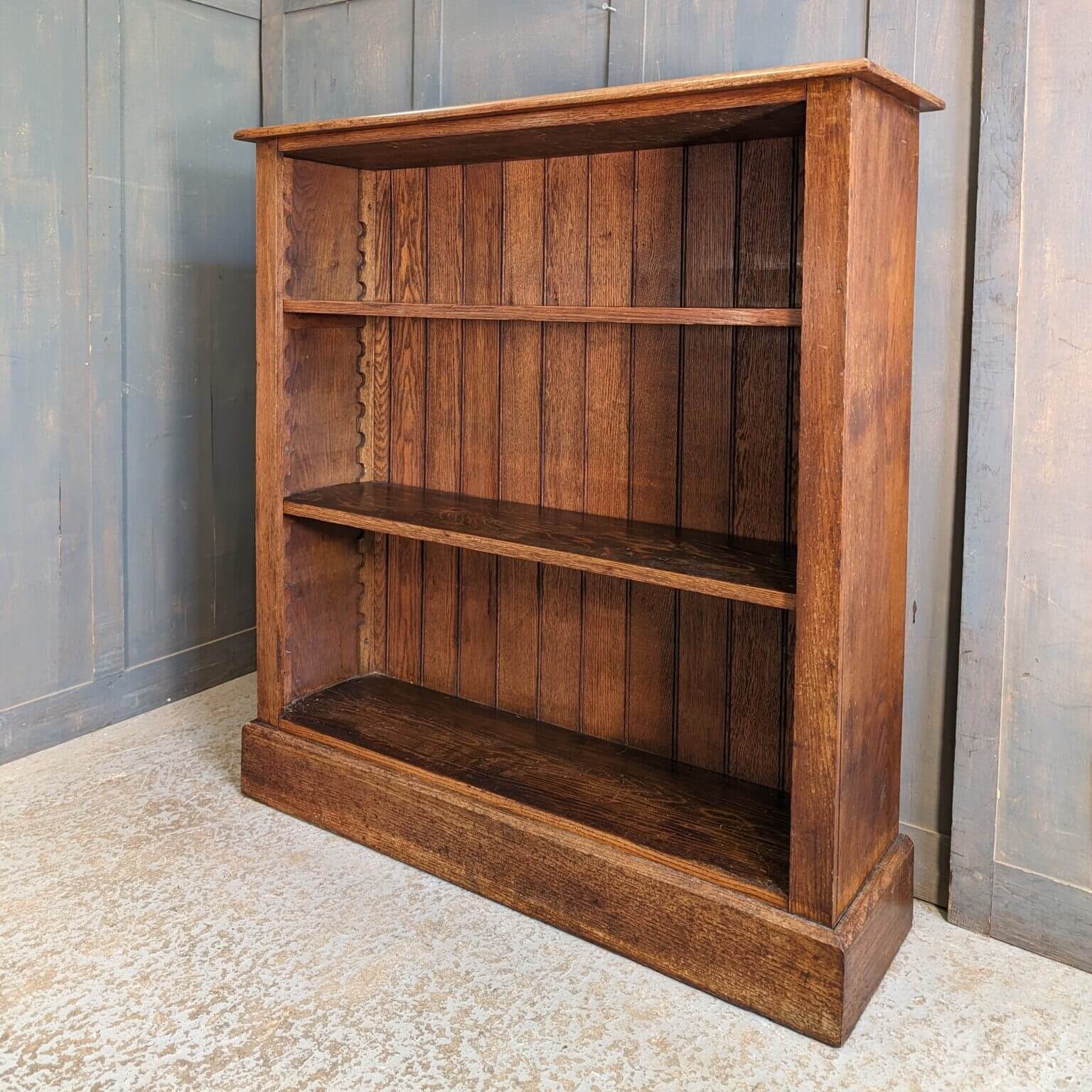 Classic Pre War Vintage Oak And Pine Adjustable Bookcase (SOLD ...