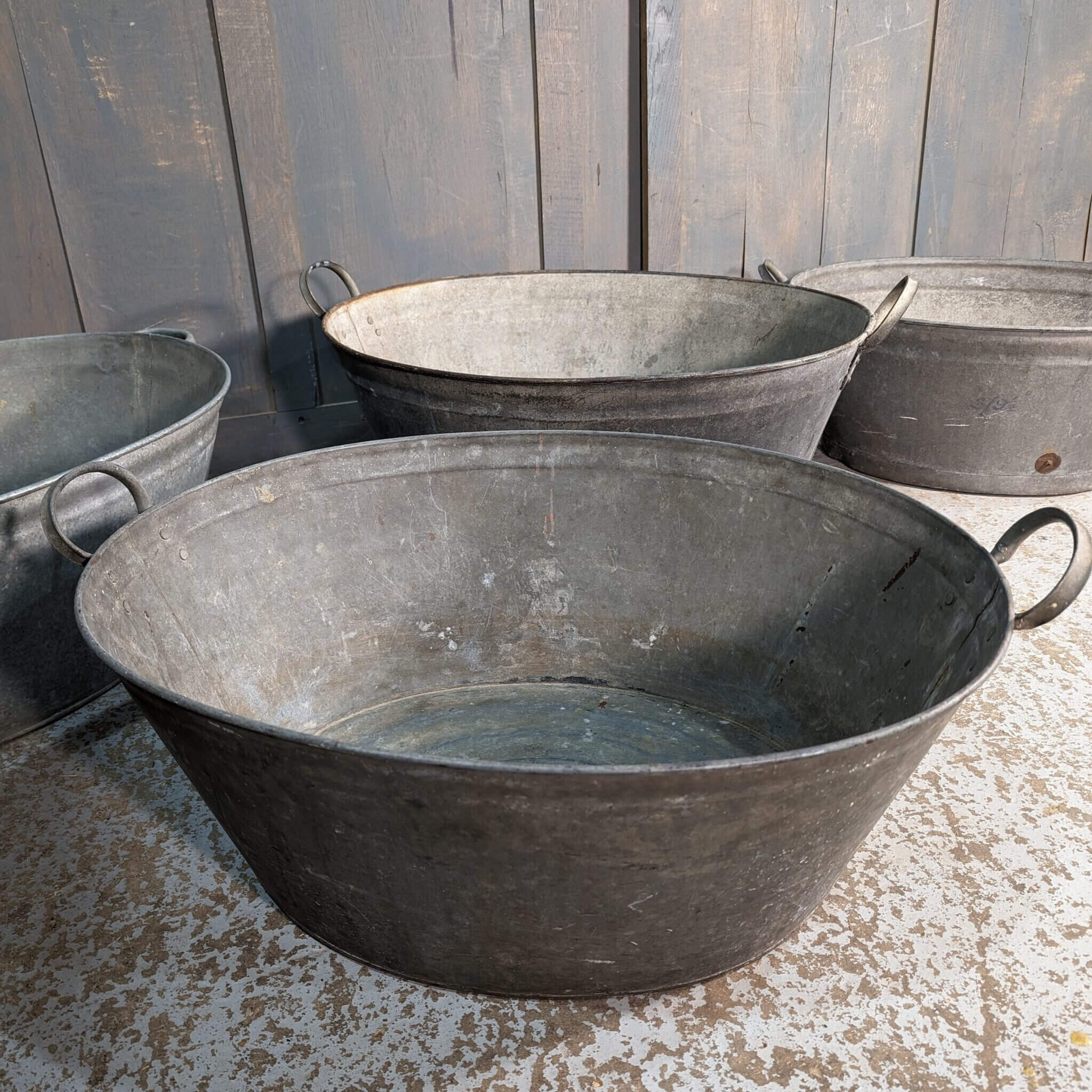 Church Attic Find - Vintage Hungarian Galvanised Steel Bath Tubs ...