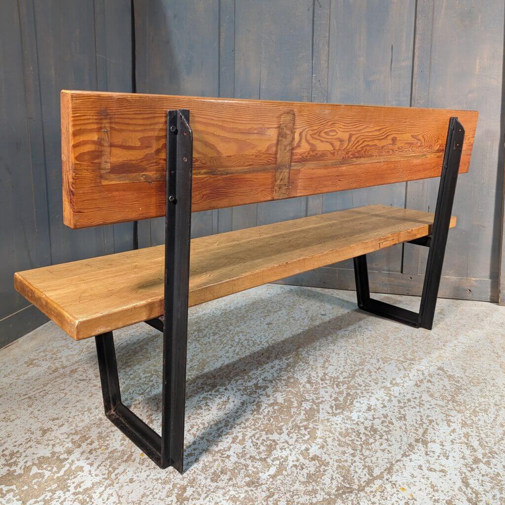 Heavy Steel & Decorative Deal 1970's Vintage Church Benches