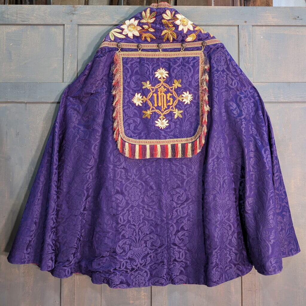 Fantastic Vintage Embroidered Purple Cope from St Mary's Penzance ...