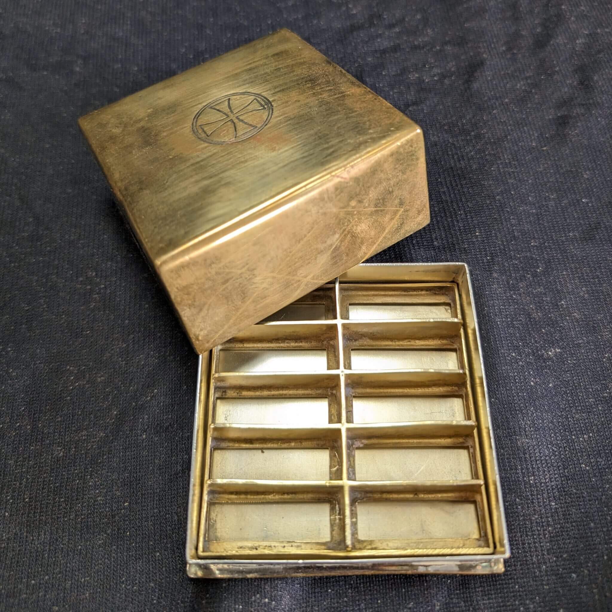 Vintage Brass Holy Wafer Box With 10 Compartments (SOLD) - Antique ...