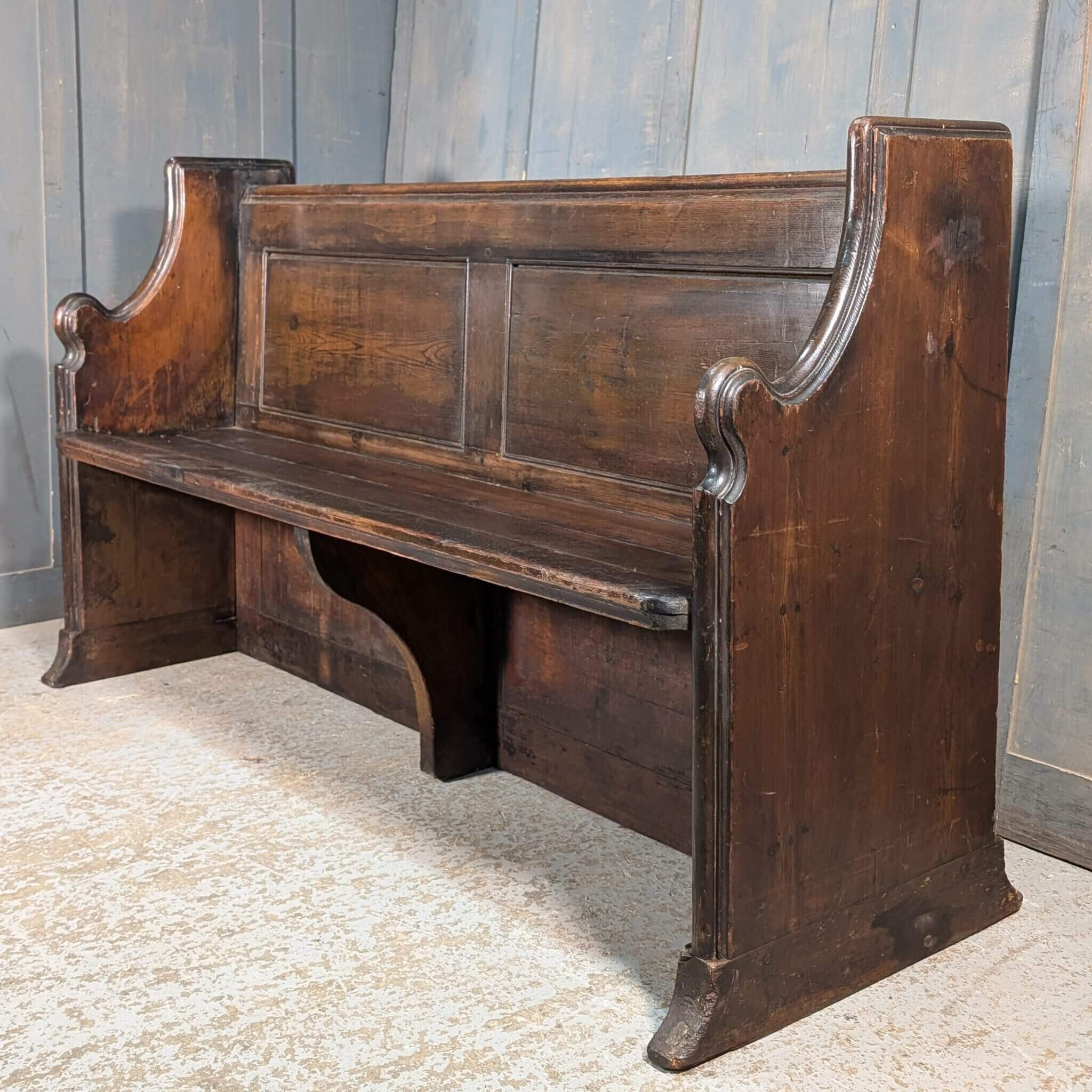 1900's Pine Big Panel Back Church Chapel Pews from All Saints Highgate ...