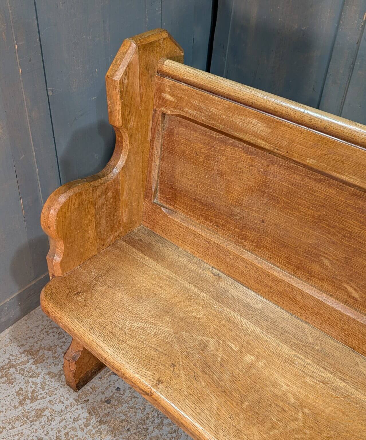 Pure Classic Pale Oak Shaped End Gothic Carved Church Pew Benches from ...