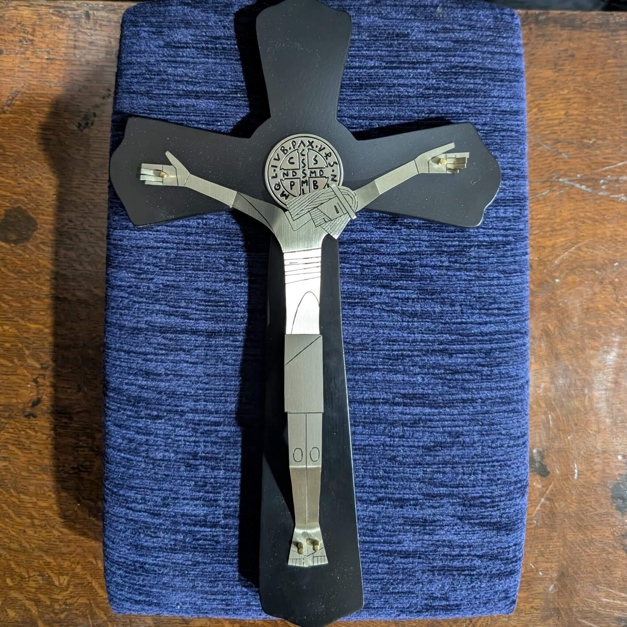 Unusual Modern Mexican Crucifix 'Christ of St Benito'