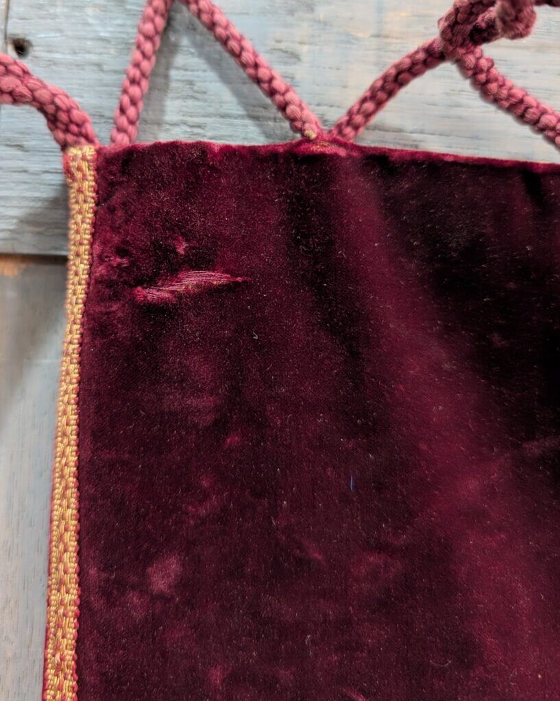 Large Sumptuous Rich Red Brocade Damask Altar Frontal with Deep Red ...