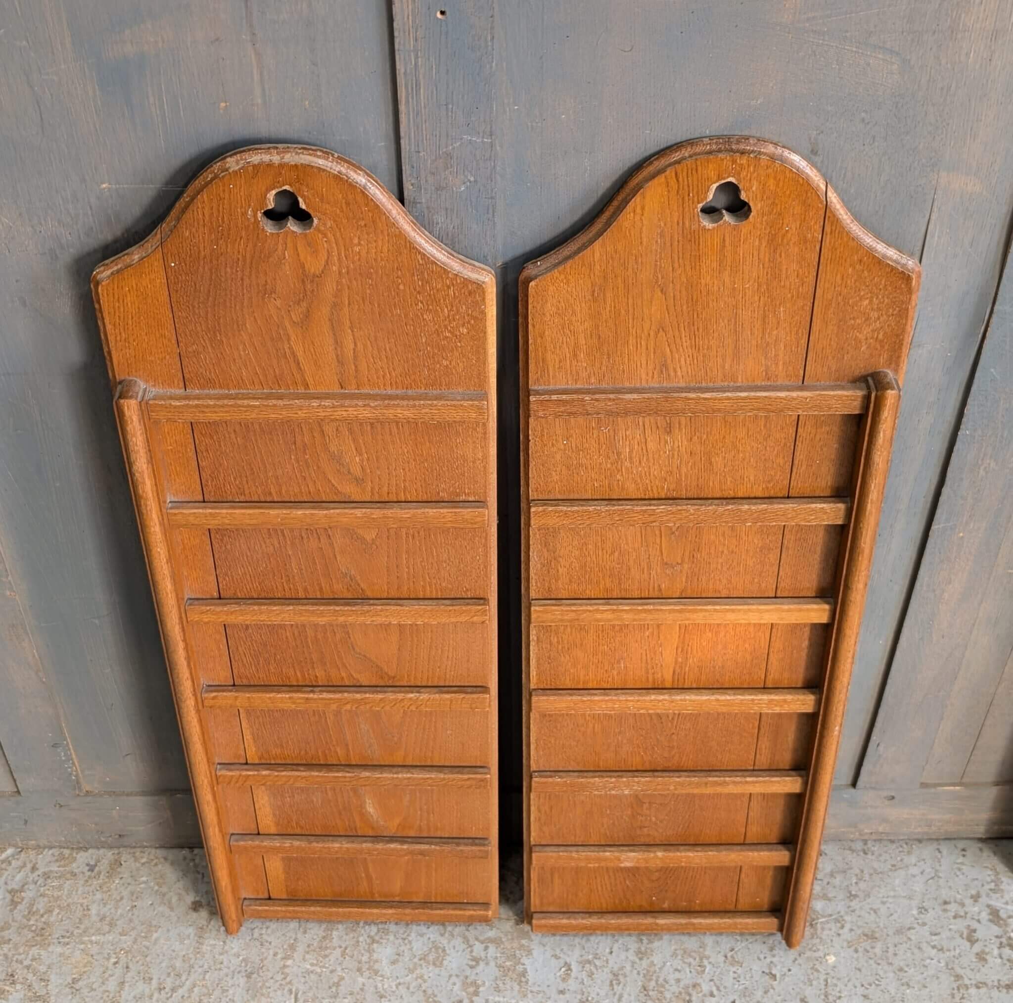 Large Classic Six Hymn Vintage Oak 'Left' & 'Right' Hymn Boards