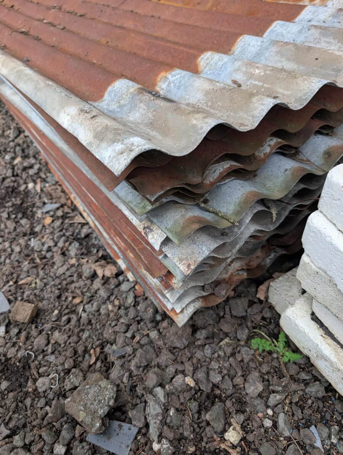 Rusty Corrugated Iron Roofing Sheets - Antique Church Furnishings