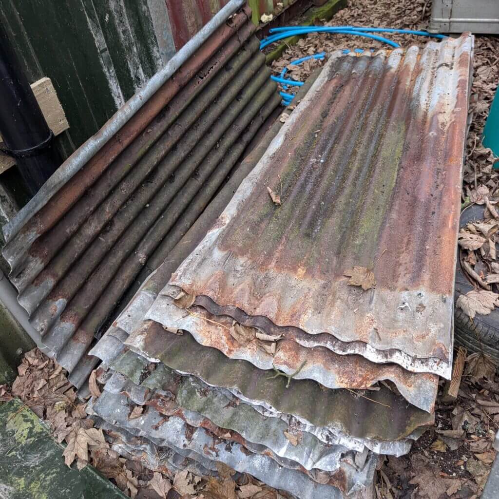 Rusty Corrugated Iron Roofing Sheets - Antique Church Furnishings