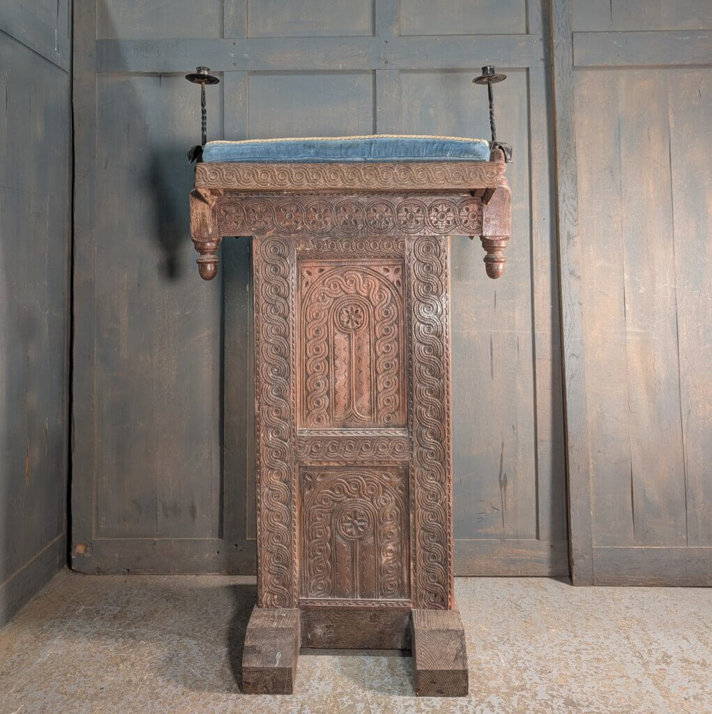 Medieval Style Antique Church Lectern Ambo from St Mary the